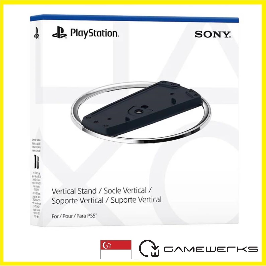 PS5 Playstation Vertical Stand (Works with ALL PS5 Models), Video ...