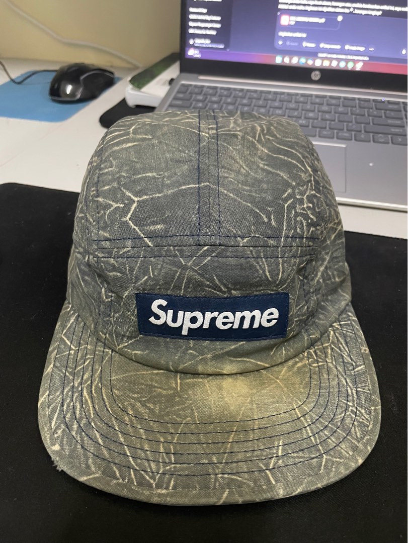 supreme 5 Panel Cap 13ss Acid Camp Canvas Cap, Men's Fashion, Watches ...