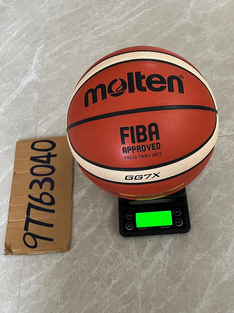 589.9g Thailand 2023 - GG7X 100% Authentic/Genuine Molten Basketball Premium Composite Leather ...