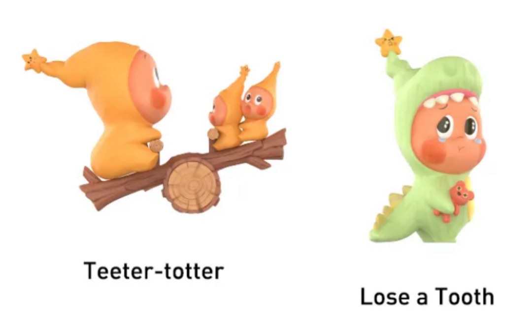 Twinkle Twinkle Be a Little Star Series Figures - Teeter-totter, Lose a ...