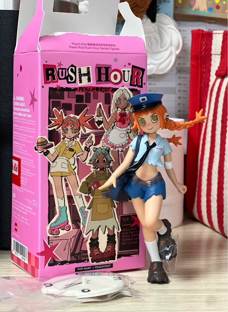 [wtt] popmart peach riot rush hour series (gigi mail delivery), Hobbies ...