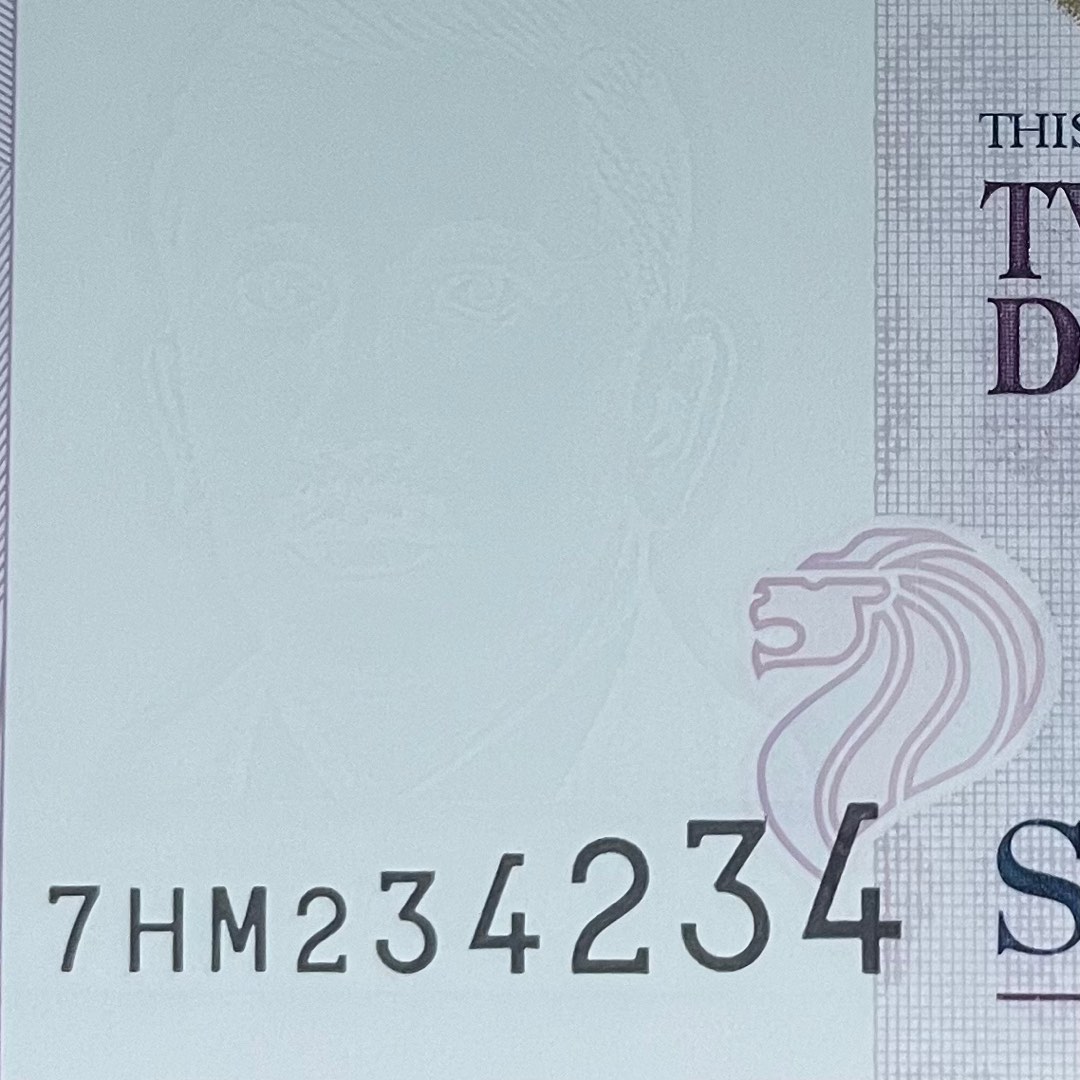 234 234㊗️ Prosperity Ladder Up Repeater Singapore Portrait $2 (UNC ...
