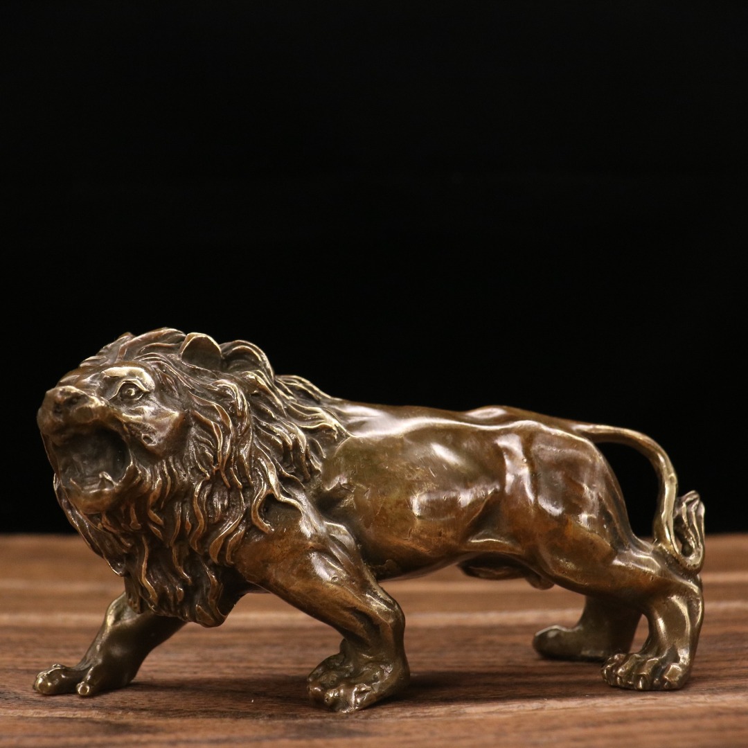 铜狮子 copper lion, Hobbies & Toys, Memorabilia & Collectibles, Vintage ...