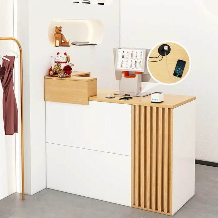 A&0019 cashier counter checkout counter mall cashier corner grille ...