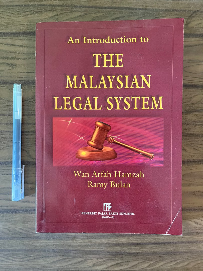 An Introduction to The Malaysian Legal System - Wan Arfah Hamzah / Ramy ...