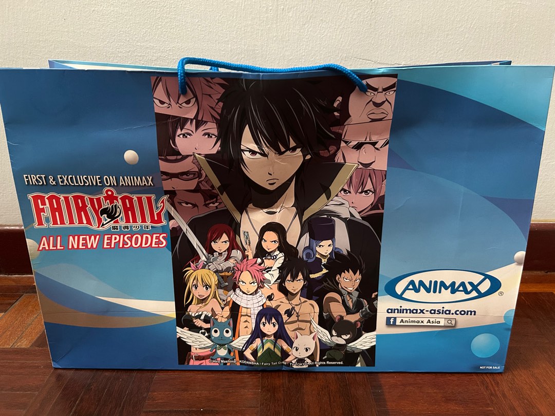 Animax Anime Fairytail Super Large Paper Bag, Hobbies & Toys ...