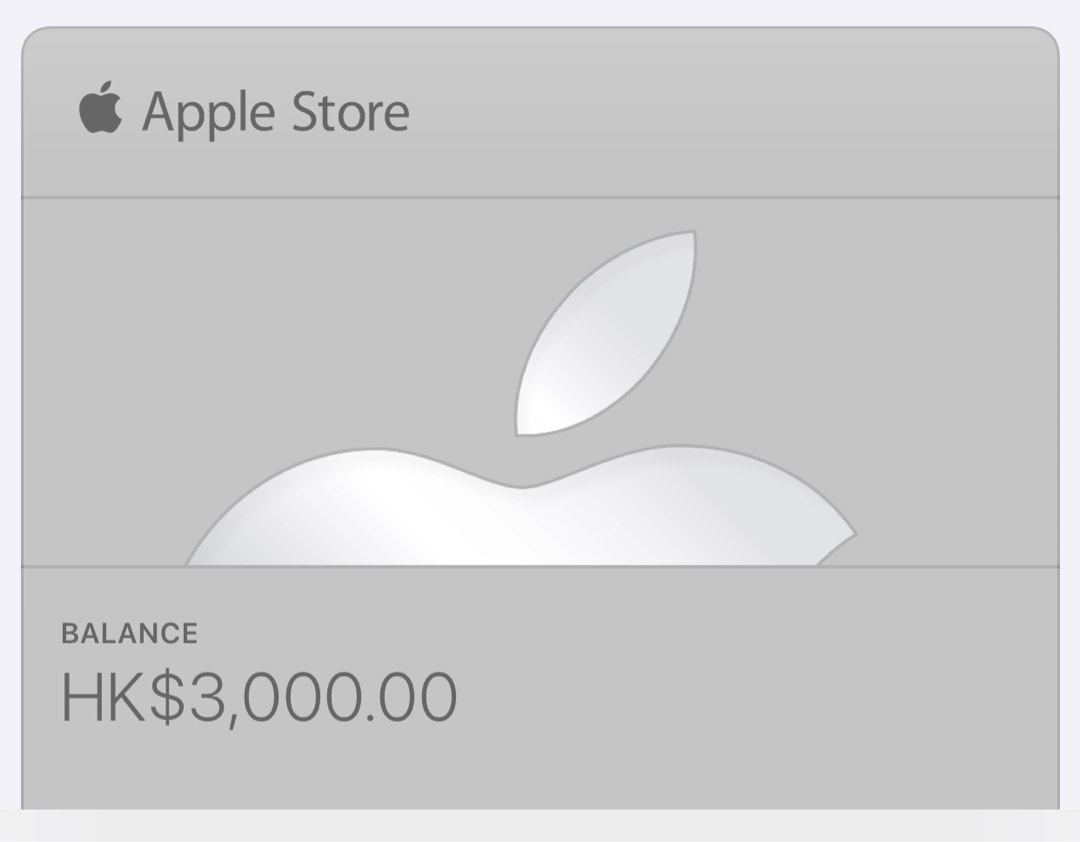 Apple Store $3000 voucher, 門票＆禮券, 現金券、兌換券、禮券 - Carousell