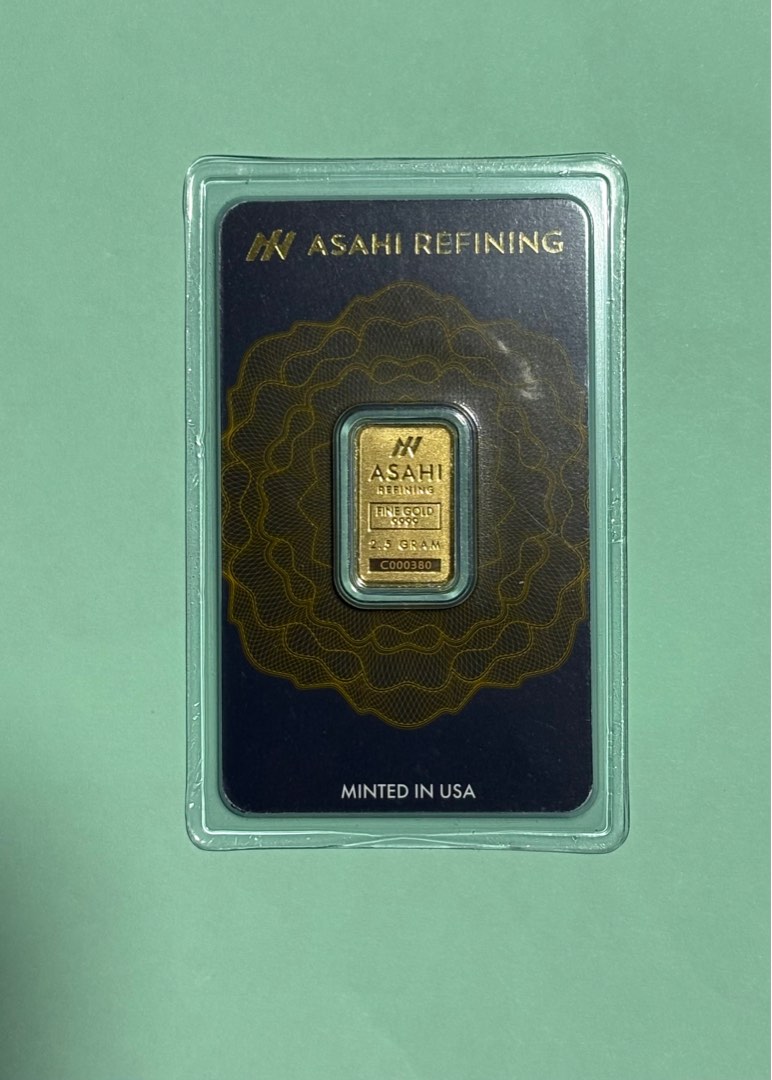 Asahi Refining 2.5g LBMA gold bar. Made in USA., Hobbies & Toys ...