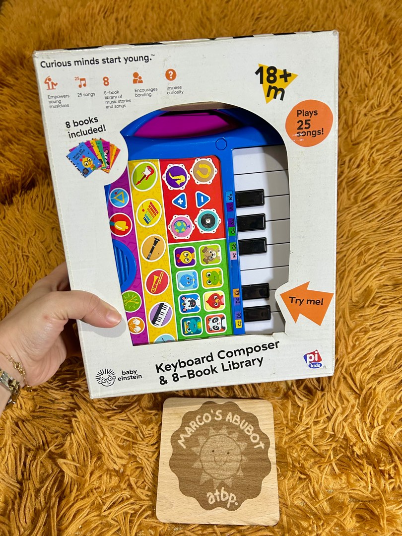 Baby Einstein Keyboard Composer with 8 Books, Hobbies & Toys, Books ...