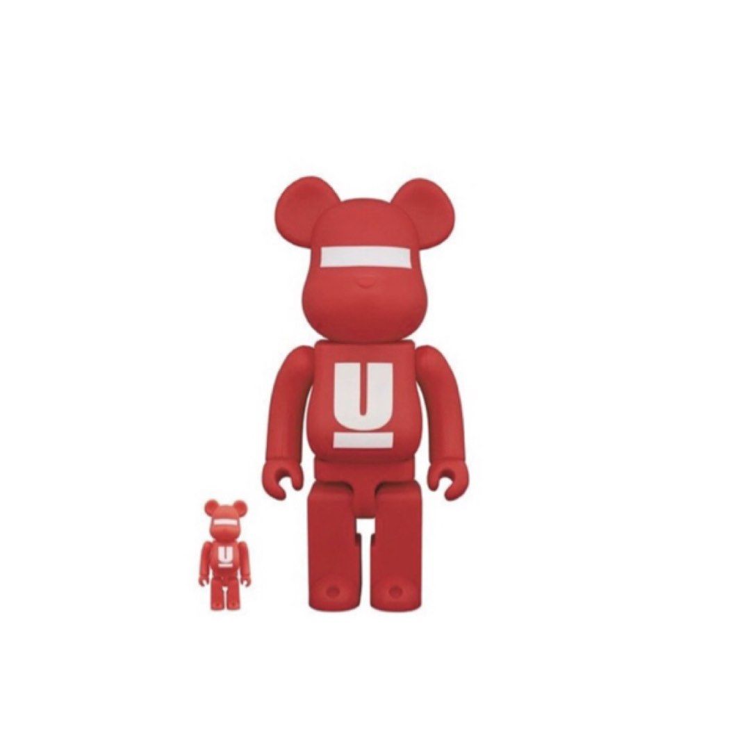 Bearbrick Undercover Logo Red 400% + 100% Be@rbrick, Hobbies & Toys ...