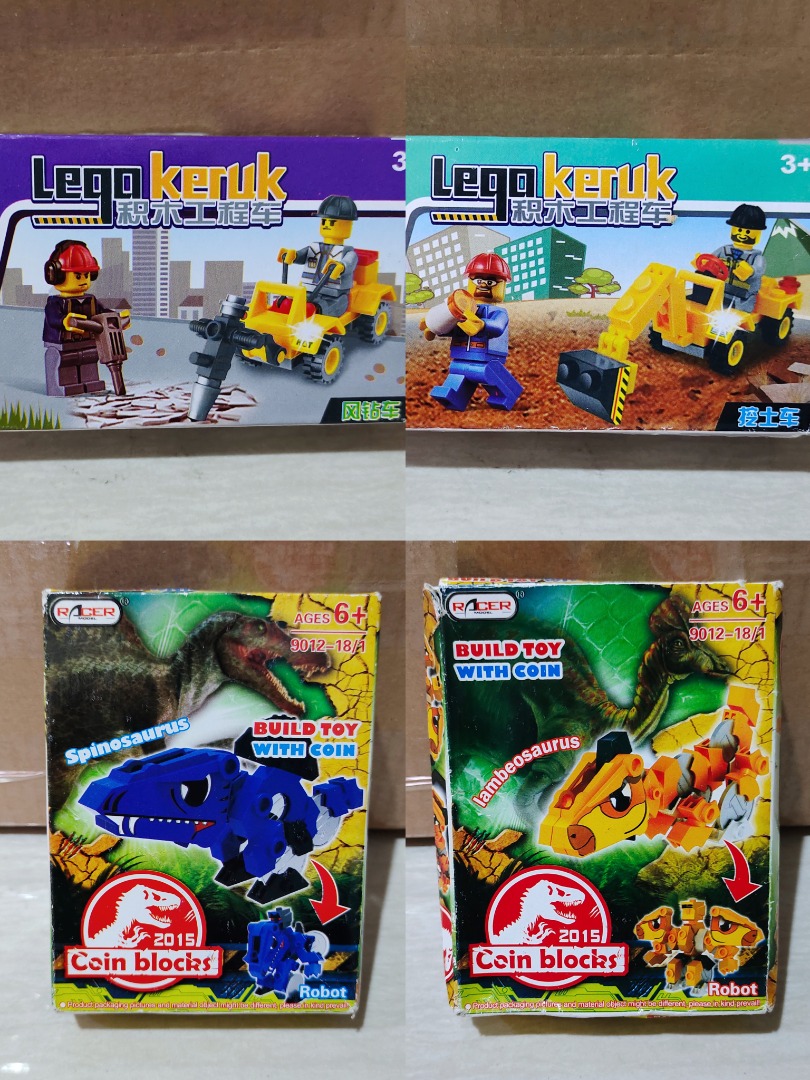 Block Lego Konstruksi Dinosaurus, Toys & Collectibles, Permainan Papan ...