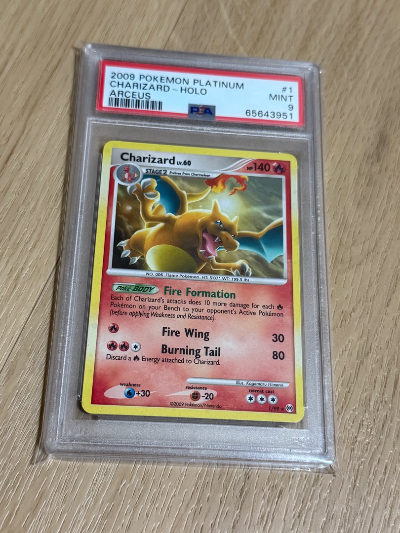 CHARIZARD PLATINUM ARCEUS HOLO 1/99 PSA 9 POKEMON, Hobbies & Toys, Toys ...