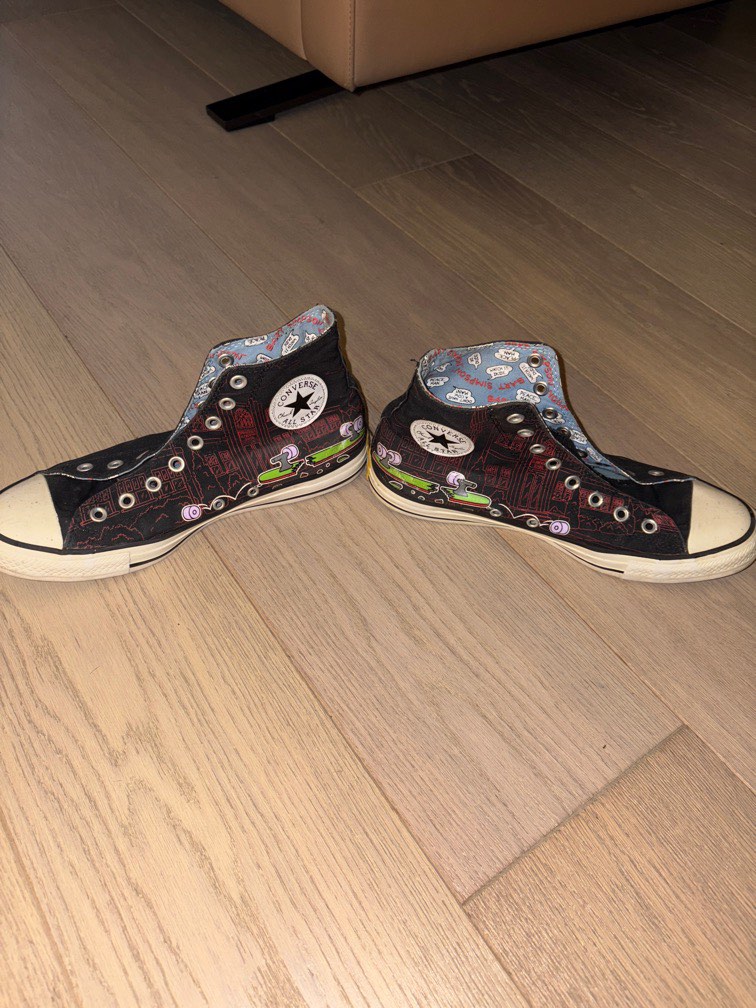 Converse Shoes Bart Simpson, Luxury, Sneakers & Footwear on Carousell