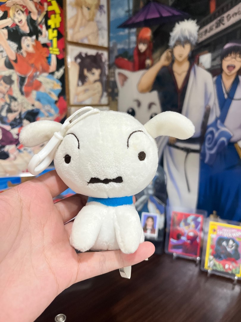 Crayon Shin-chan| Shiro Dog Plush charm keychain anik anik, Hobbies ...