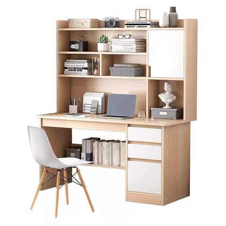 desk desk study desk writing desk bookshelf integrated cabinet home ...