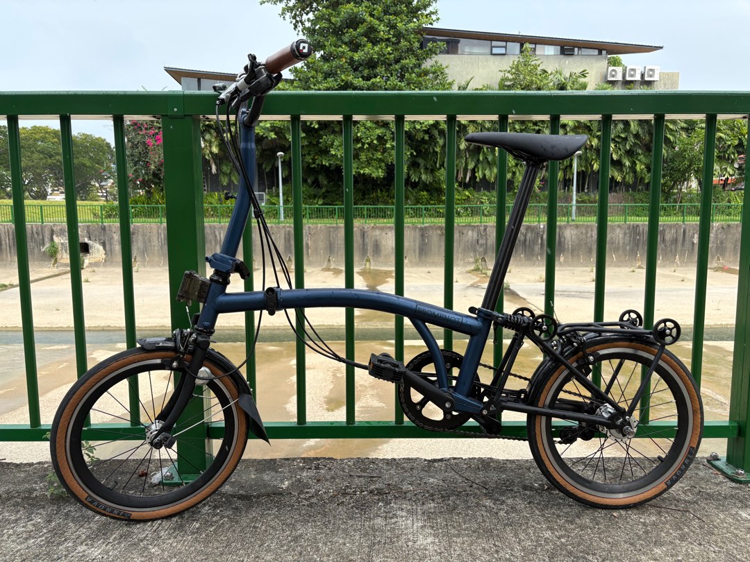 Element Pikes 6 speed in Matte Blue with brown leather accent, Sports ...