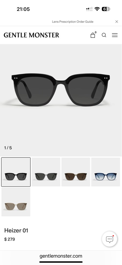 Gentle Monster Heizer 01, Women's Fashion, Watches & Accessories ...