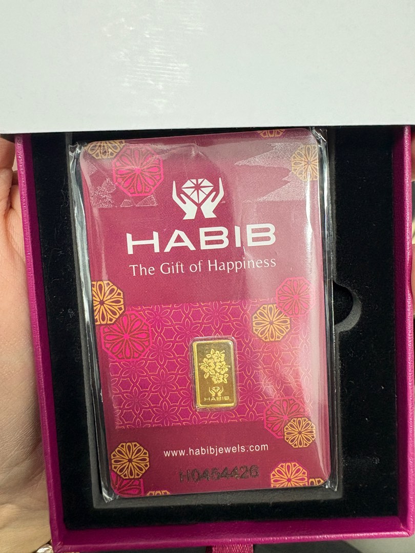 habib gold bar 1gram, Luxury, Accessories on Carousell