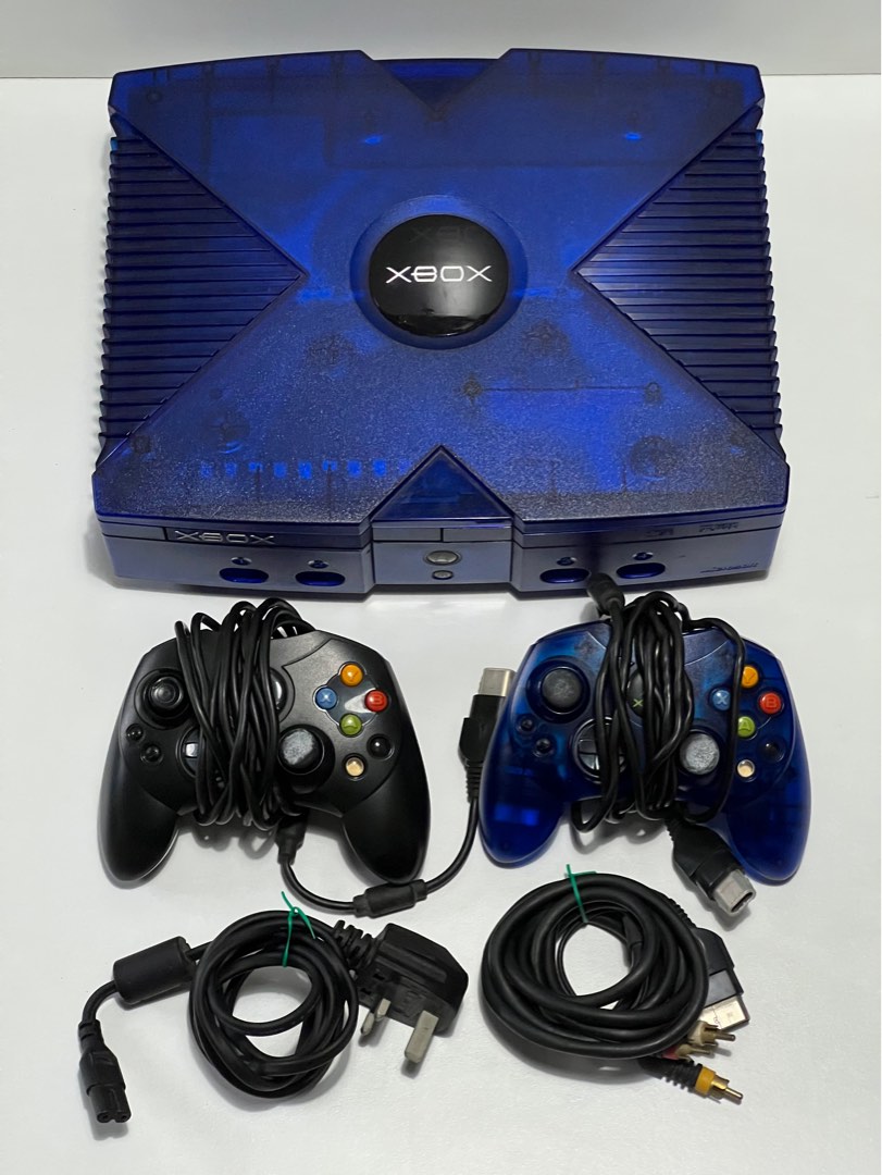 Halo 2 Crystal Ice Blue Special Edition Console, Video Gaming, Video ...