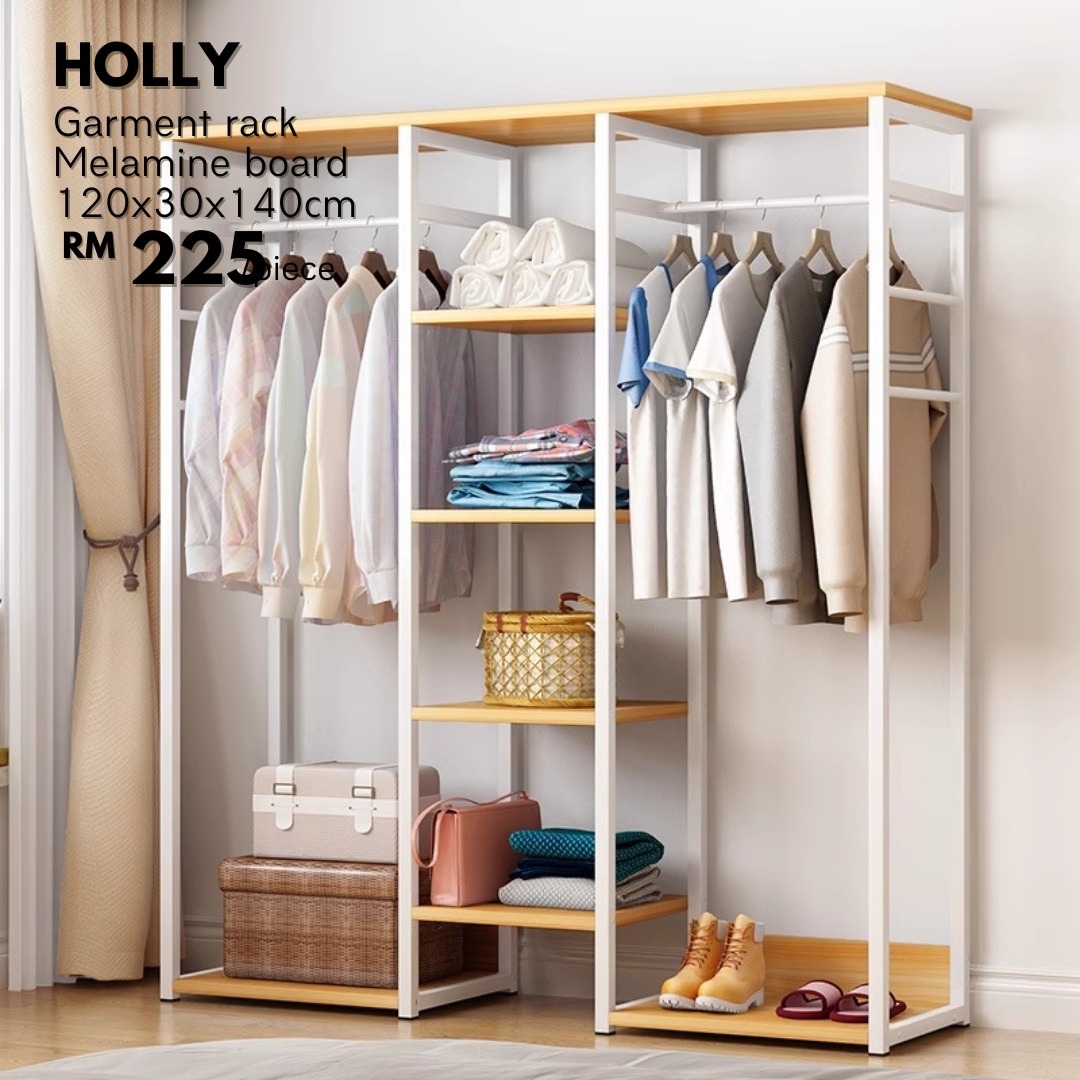 HOLLY Garment Rack, Furniture & Home Living, Furniture, Shelves, Cabinets & Racks on Carousell
