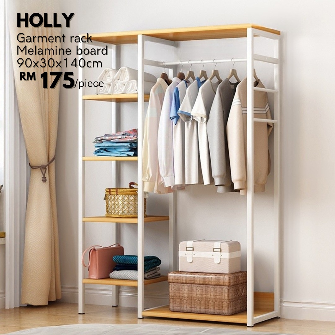 HOLLY Garment Rack, Furniture & Home Living, Furniture, Other Home Furniture on Carousell