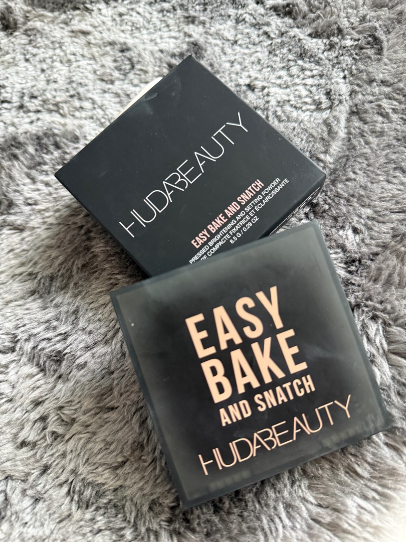 Huda Beauty Easy Bake and Snatch Pressed Brightening and Setting Powder, Beauty & Personal Care ...