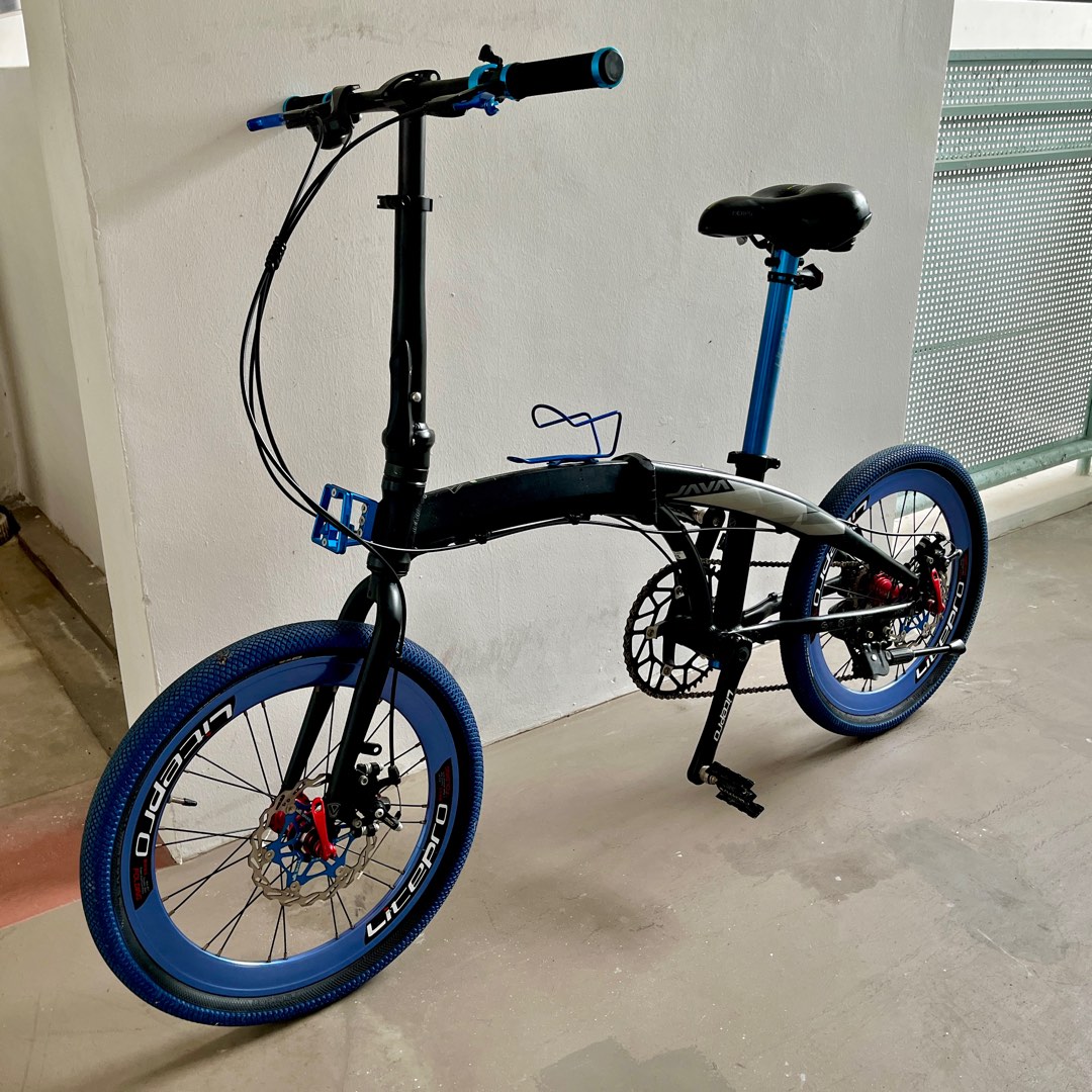 JAVA ZELO Foldable Bike / Foldie [UPGRADED WITH LITEPRO PARTS], Sports ...