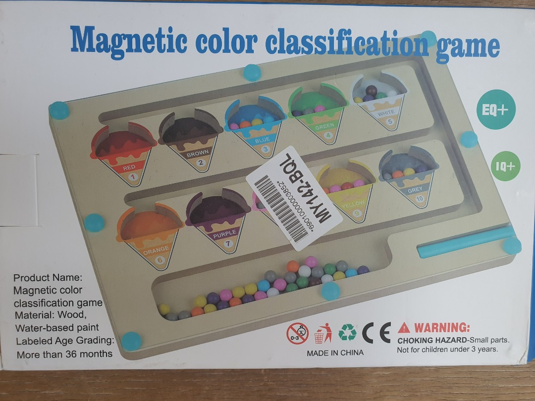 Magnetic colour classification game, Hobbies & Toys, Toys & Games on ...