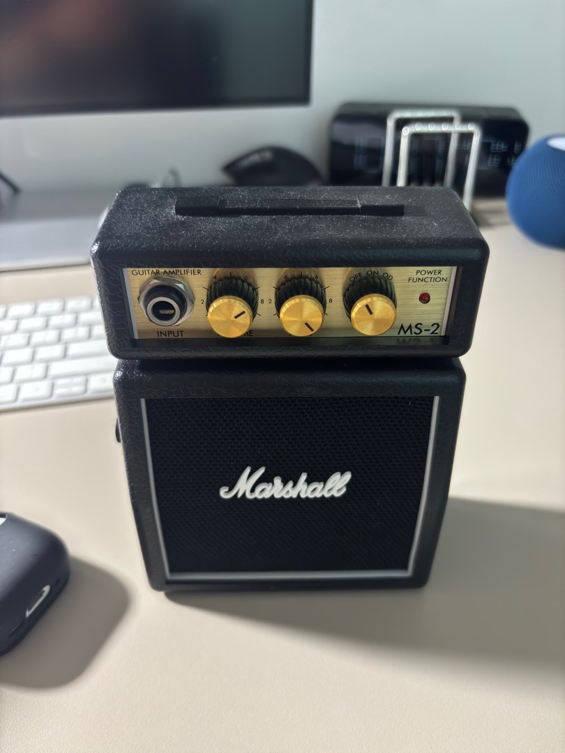 Marshall MS-2 Mini Amplifier and adopter on Carousell