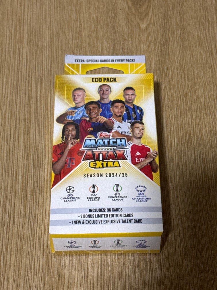 Match Attax Extra 2025 Eco Pack w/ Free Promo Packs, Hobbies & Toys ...