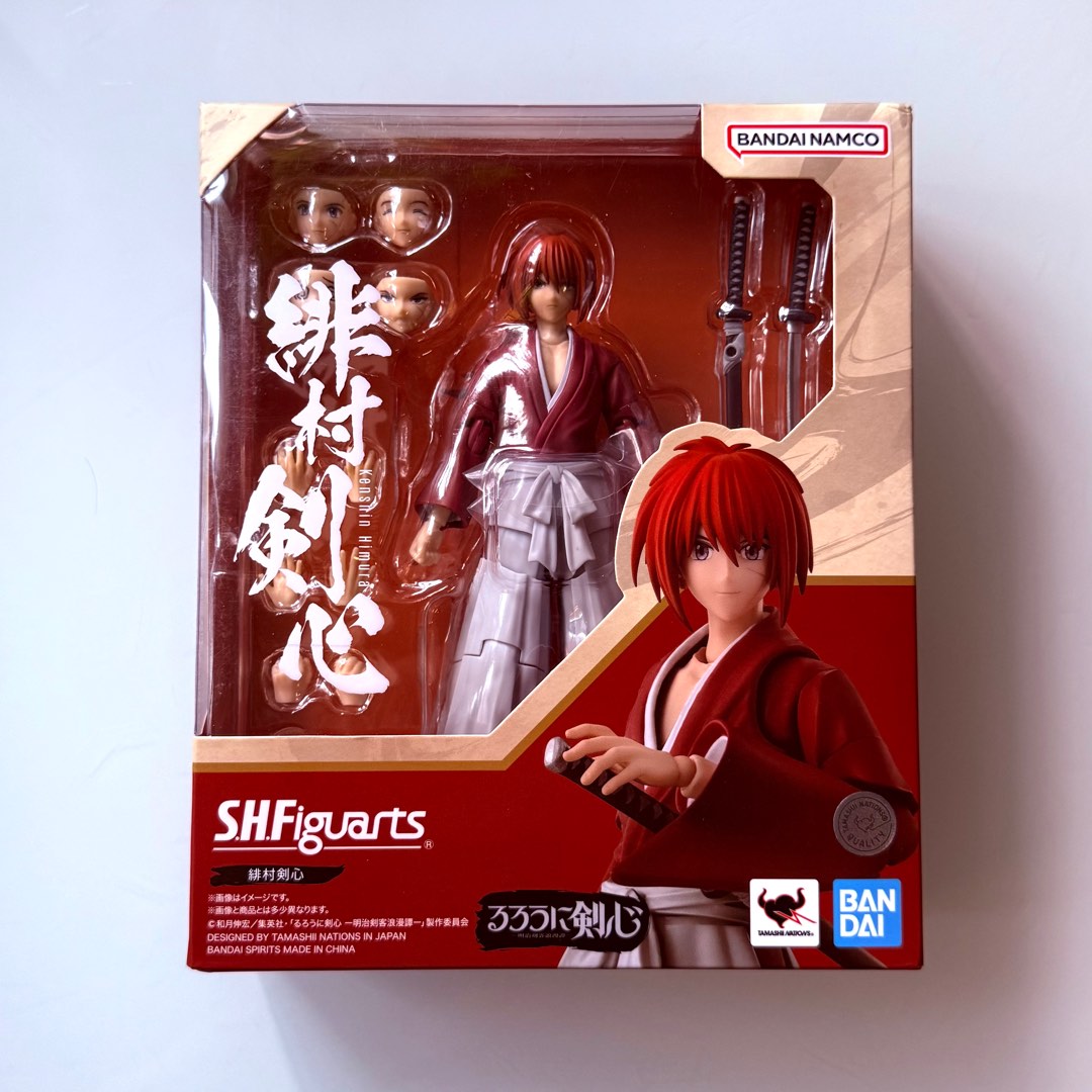 MISB Bandai S.H.Figuarts Kenshin Himura from the Manga & Anime Series ...