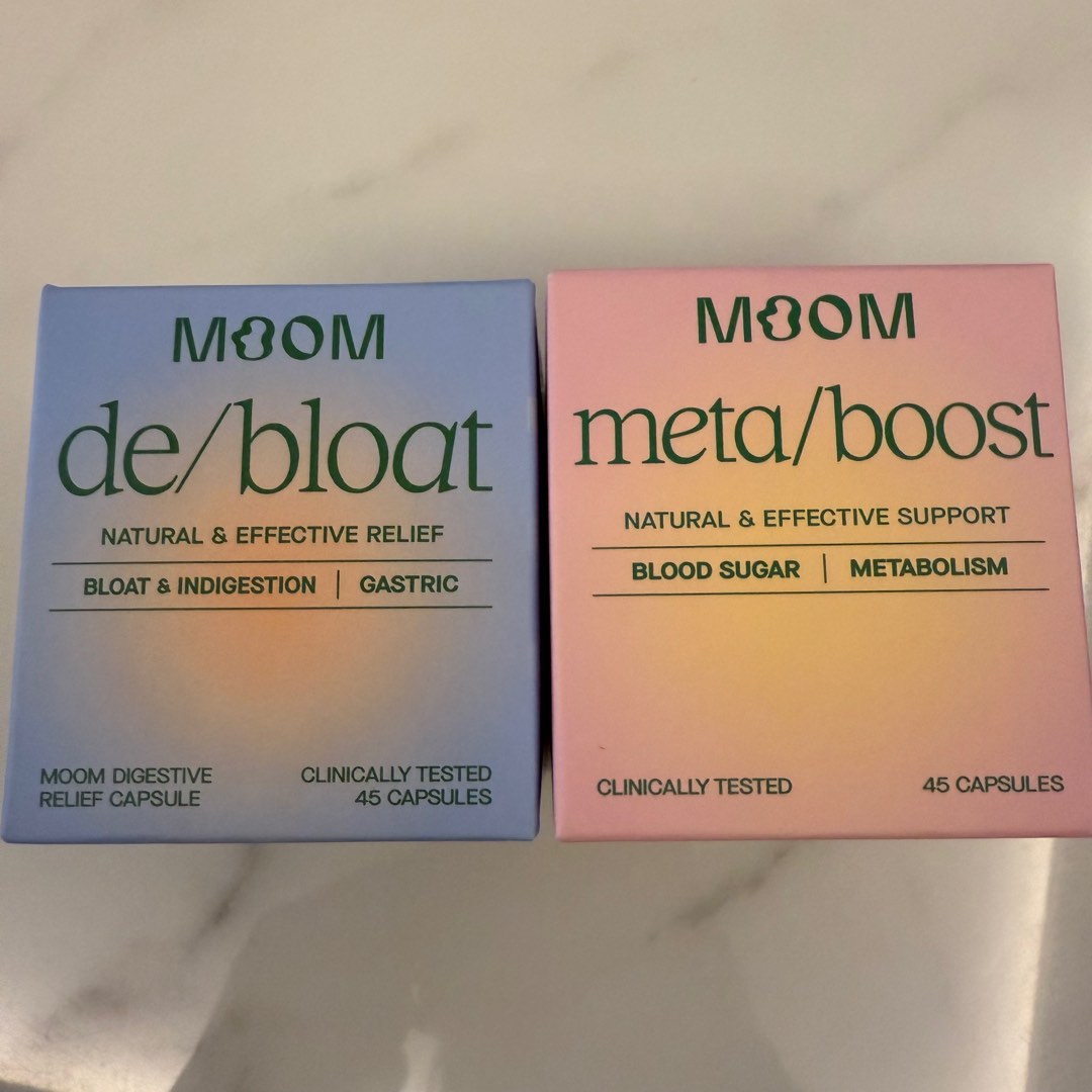 MOOM de/bloat & meta/boost, Health & Nutrition, Health Supplements ...