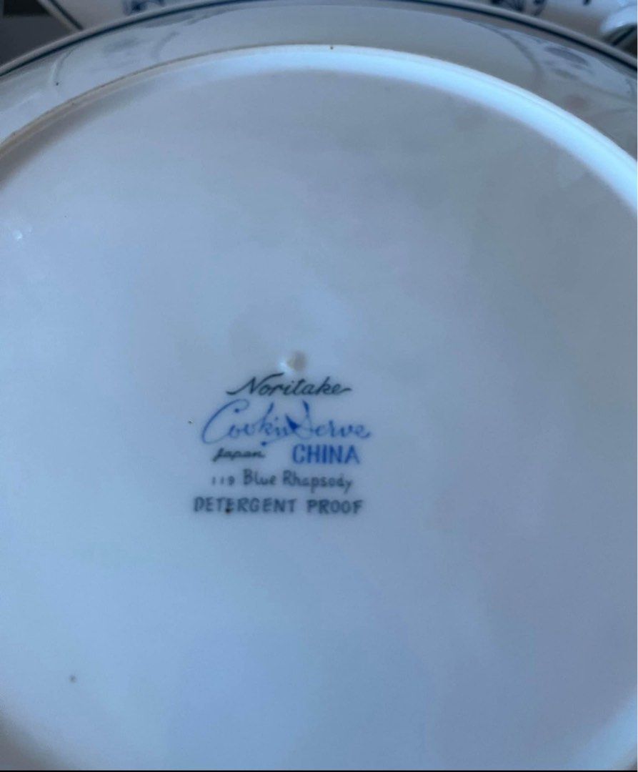 Noritake Blue Rhapsody, Furniture & Home Living, Kitchenware ...