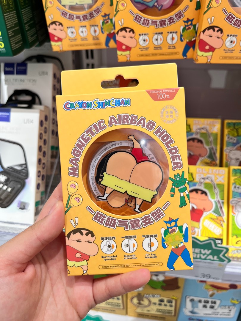 OHSOME X Shinchan Popsocket Magnetic, Toys & Collectibles, Lainnya di ...