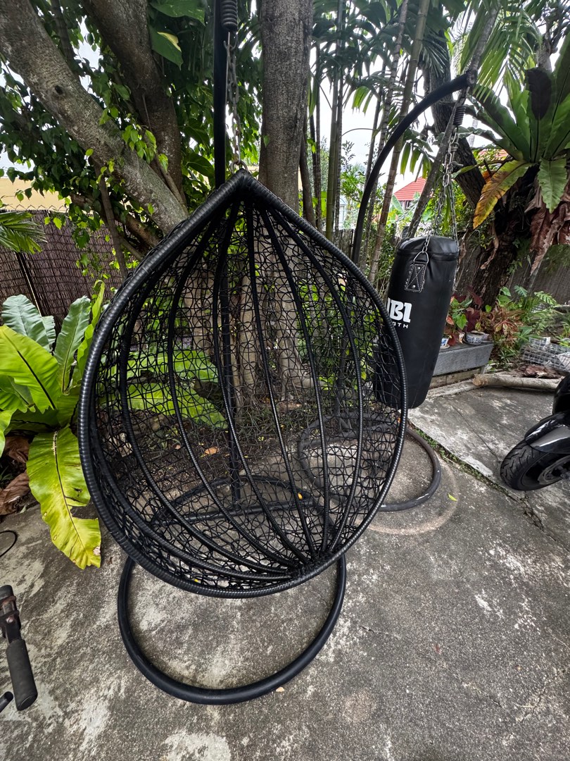 Outdoor chair swing, Furniture & Home Living, Outdoor Furniture on Carousell