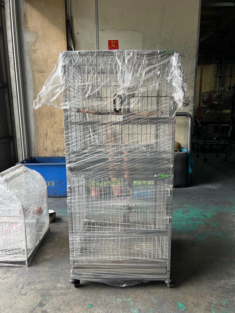 (NO VIEWING - SERIOUS BUYERS) Parrot Cage 2 Tiers/double level ...