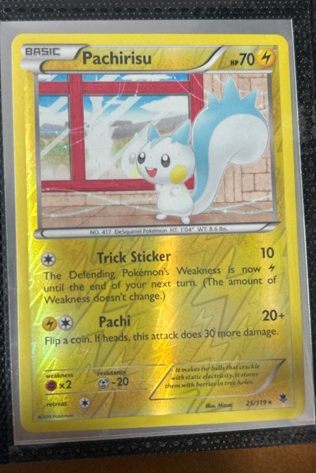 Pokemon Phantom Forces | Pachirisu #25 Reverse Holo | Pokemon English ...