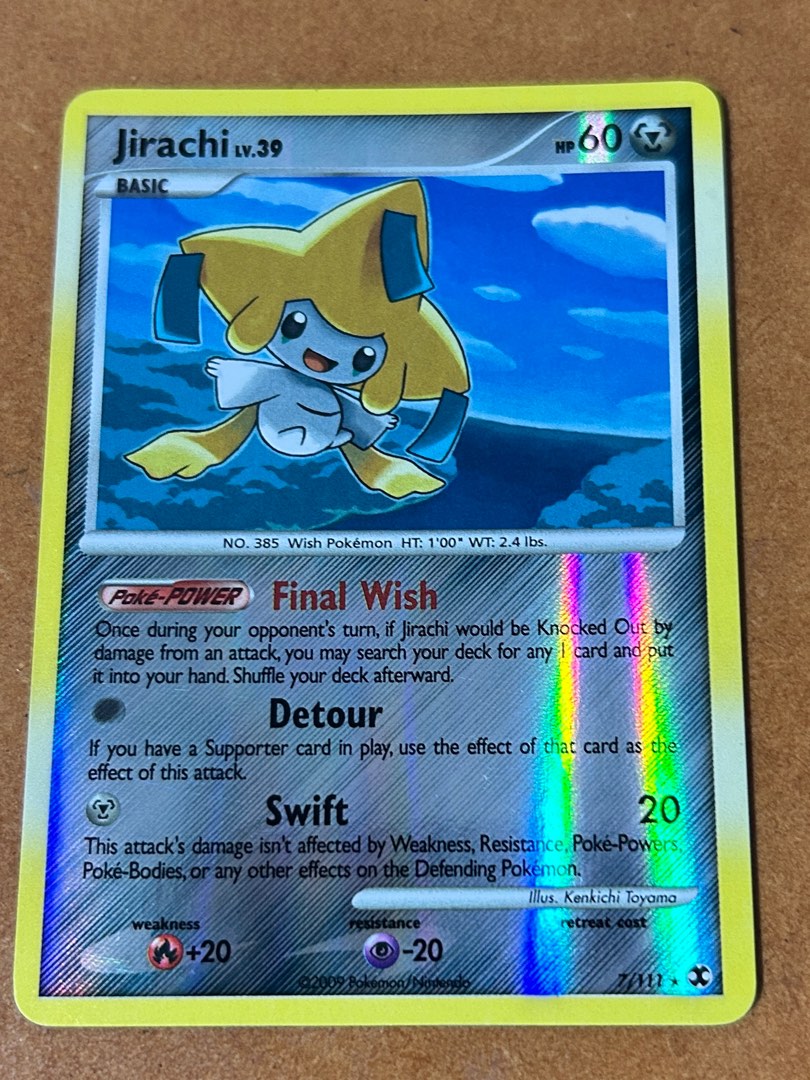 Pokemon Rising Rivals | Jirachi #7 Reverse Holo | Pokemon English | Team Rocket | Destined ...