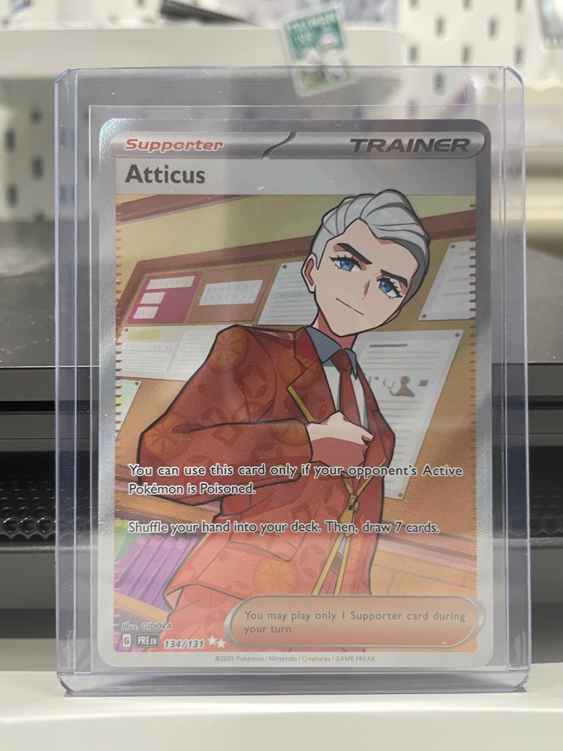 [POKEMON] SV8.5 ATTICUS TRAINER FA ENG - 134/131, Hobbies & Toys, Toys ...