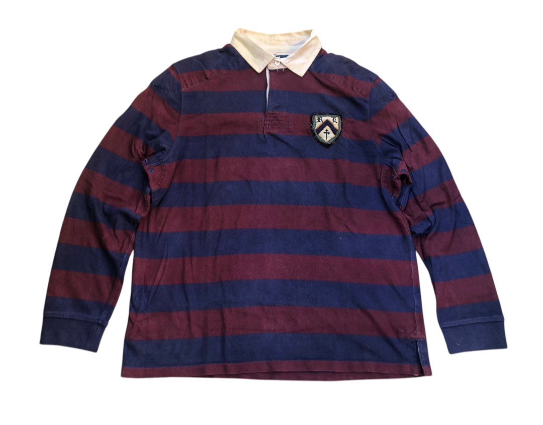 POLO RALPH LAUREN PRL Rugby Shirt Heavy Cotton Long Sleeve, Men's ...