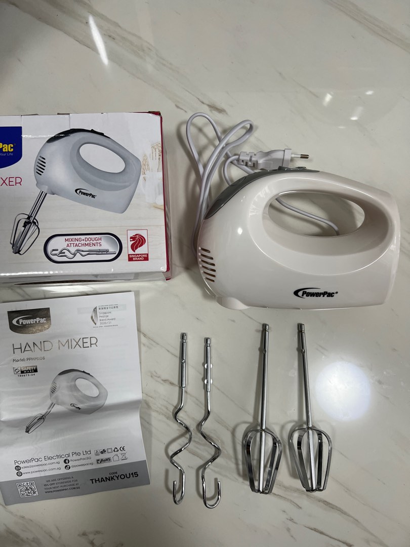 PowerPac Hand Mixer, TV & Home Appliances, Kitchen Appliances, Hand ...