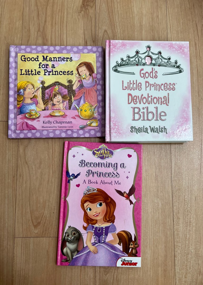 Princess Books and a Devotional Bible for little girls, Hobbies & Toys ...