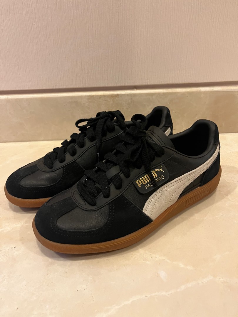 Puma Palermo Black Shoes - 40.5, Fesyen Pria, Sepatu , Sneakers di ...