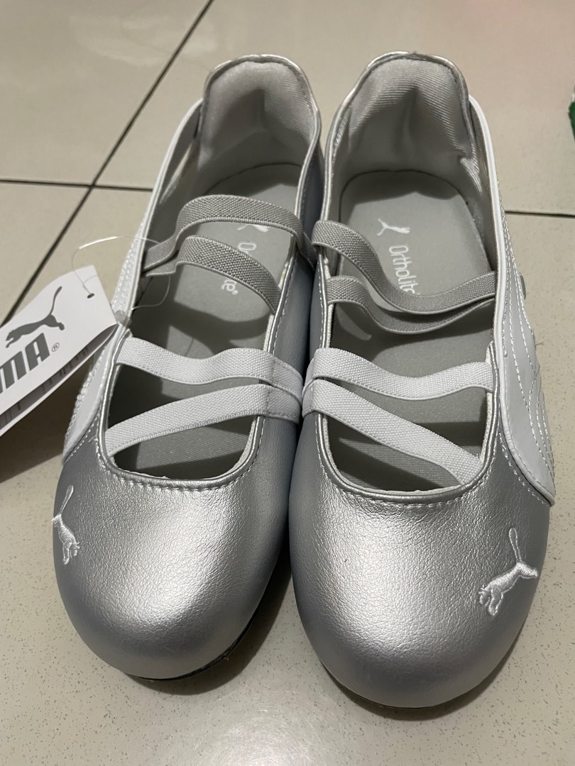 Puma Speedcat Ballet Silver Metallic White Authentic (BNIB), Fesyen ...