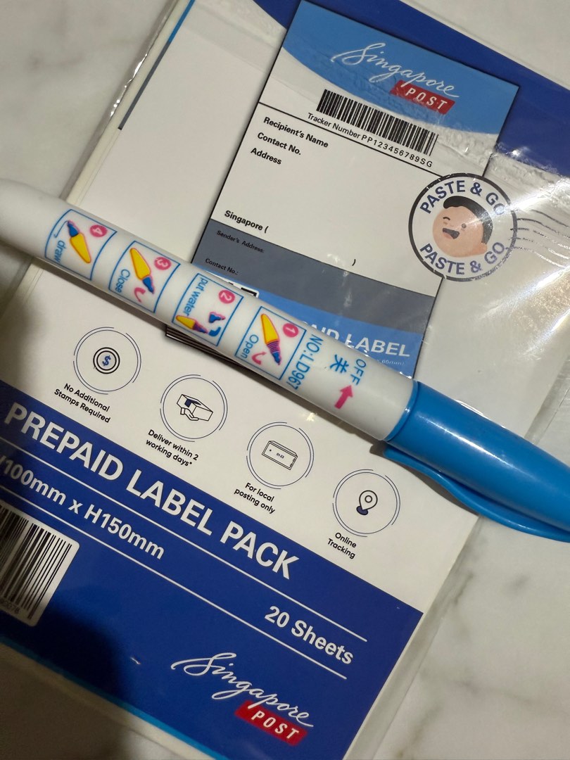 SINGPOST TRACKED MAIL LABEL, Hobbies & Toys, Memorabilia & Collectibles ...