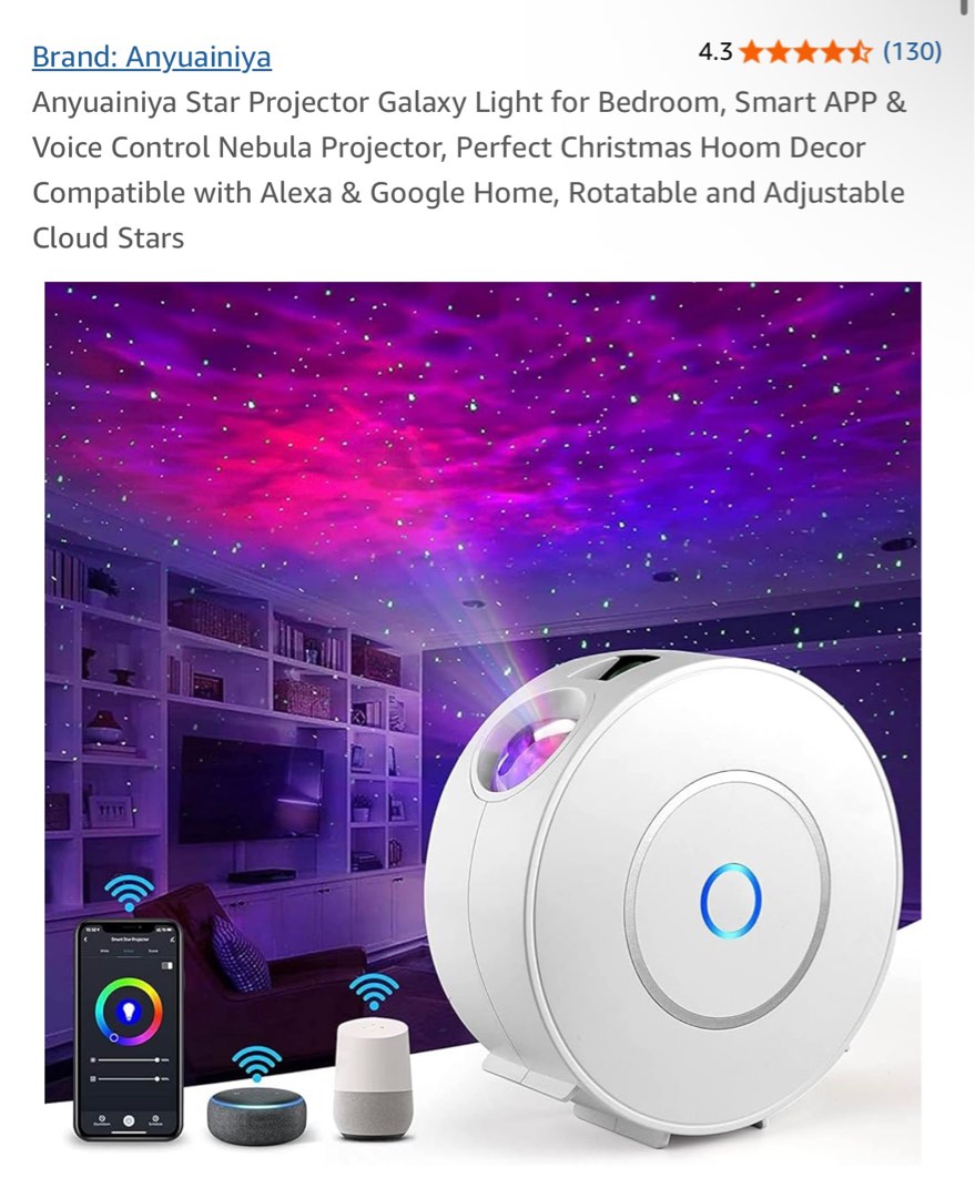 Smart Star Projector, Photography, Photography Accessories, Lighting & Studio Equipment on Carousell