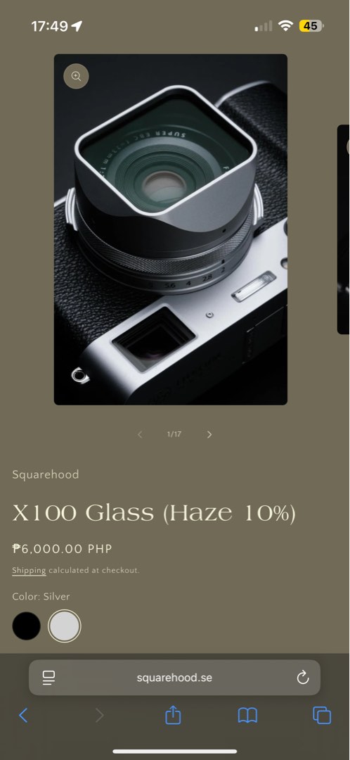 Squarehood X100 Glass (Haze 10%), Photography, Lens & Kits on Carousell