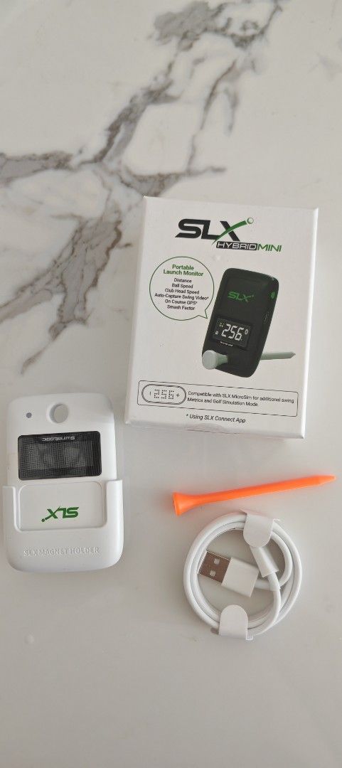 Swing logic SLX hybrid mini mobile launch monitor with GPS for course ...