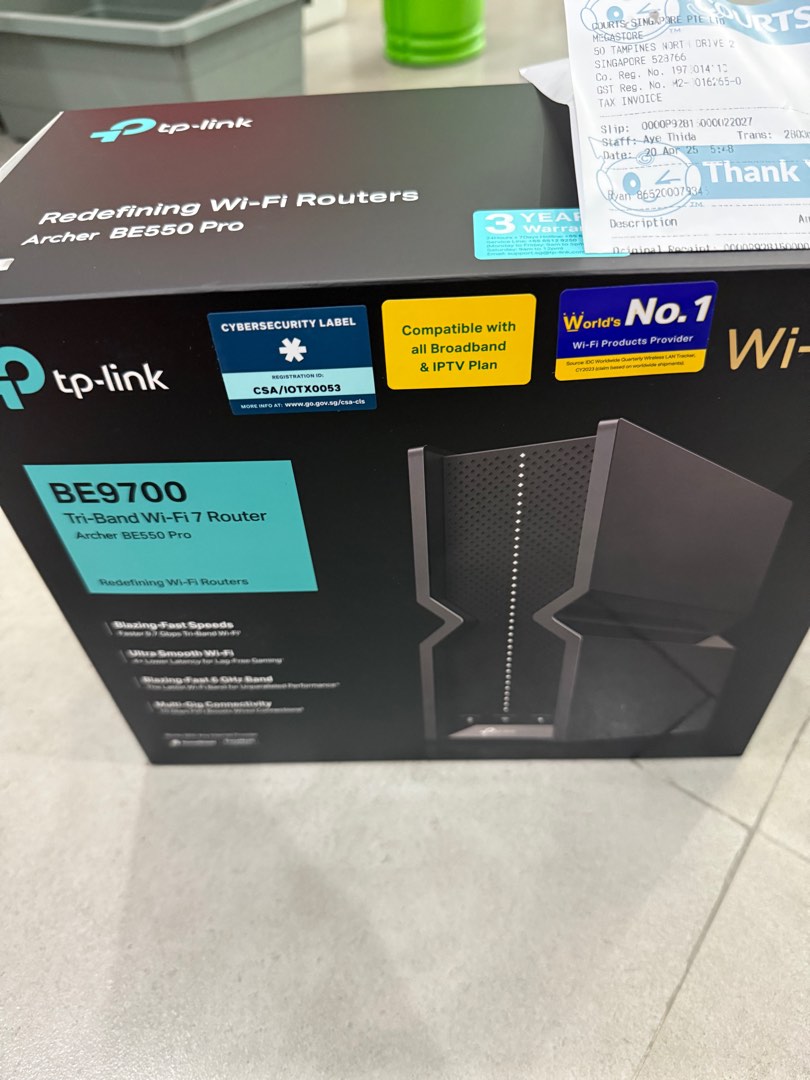 tp-link Archer BE9700 WiFi 7 Router, Computers & Tech, Parts ...