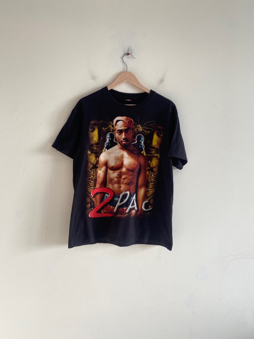 Tupac / 2 pac Shakur T Shirt Tag Rock Yeah, Men's Fashion, Tops & Sets ...